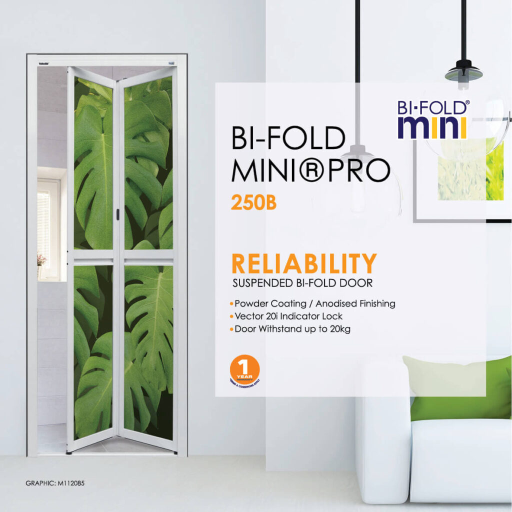 Bi-Fold Mini Pro Aluminium Doors - Vitally Sdn Bhd