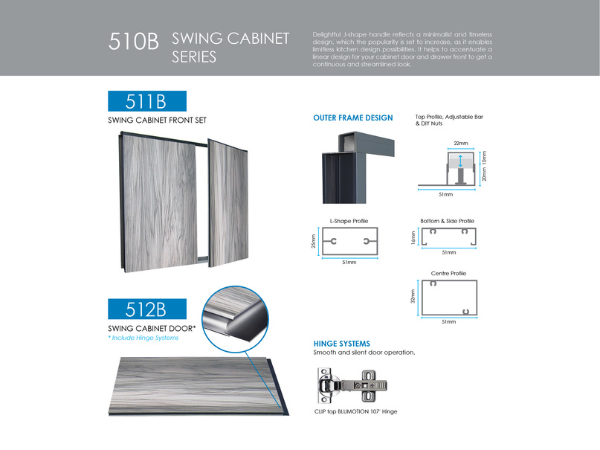 Aluminium Cabinet Swing Unit For Kitchen & Toilet - Vitally